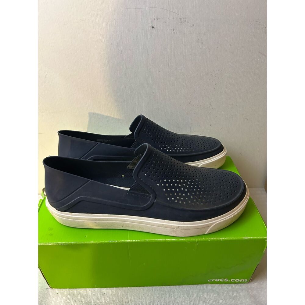 Crocs Men’s 12 Citilane Loafers Boat Beach Style Navy - Gem